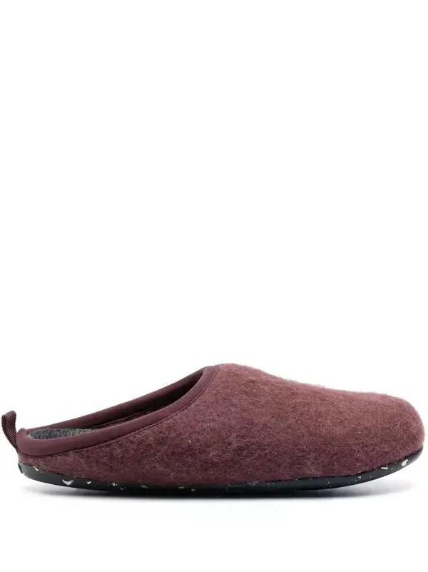 Camper Wabi Wool Slippers - Brown