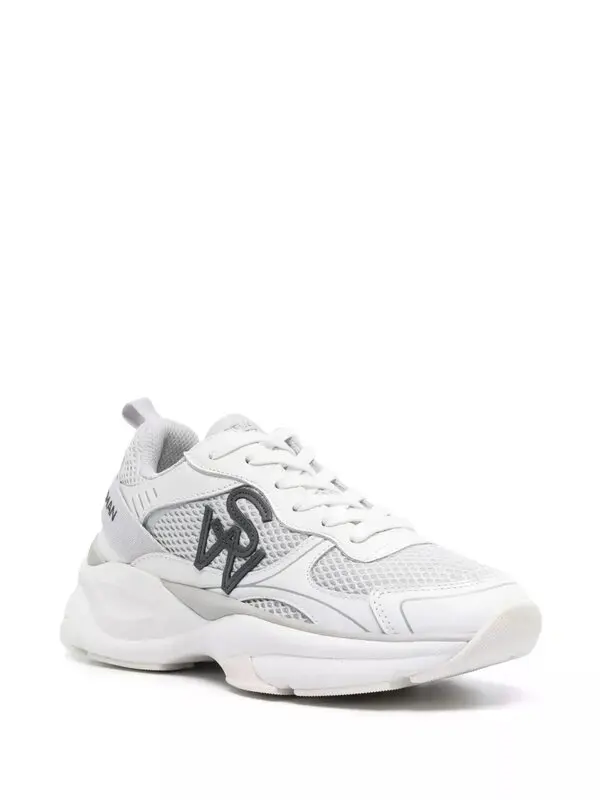 STUART WEITZMAN Logo-patch Mesh Chunky Sneakers - Grey