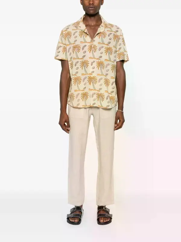 MC2 SAINT BARTH Straight-leg Linen Trousers