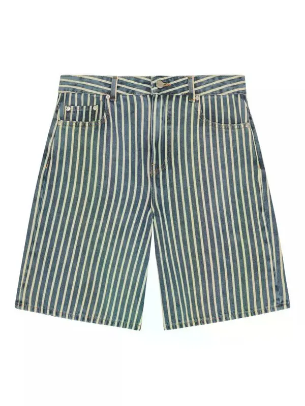 GANNI Striped Shorts - Blue