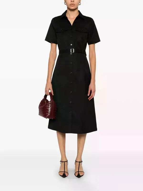 Theory Twill-weave Midi Dress