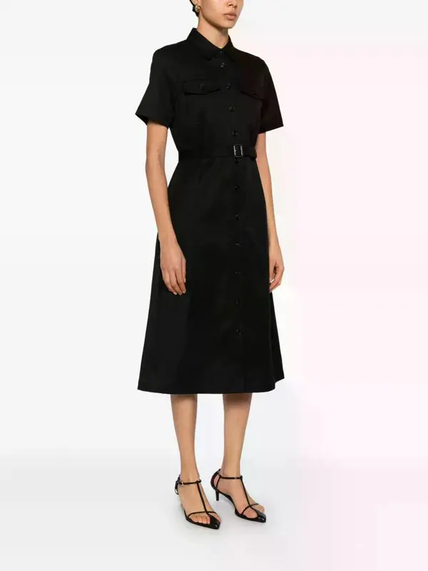 Theory Twill-weave Midi Dress