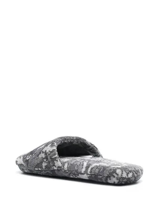 Versace Jacquard Cotton-blend Slippers