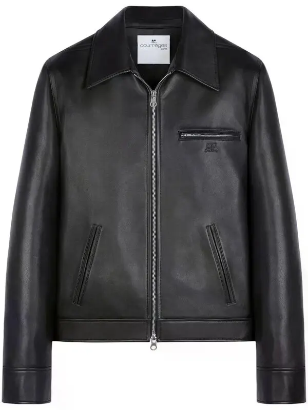 COURREGES Leather Shirt Jacket