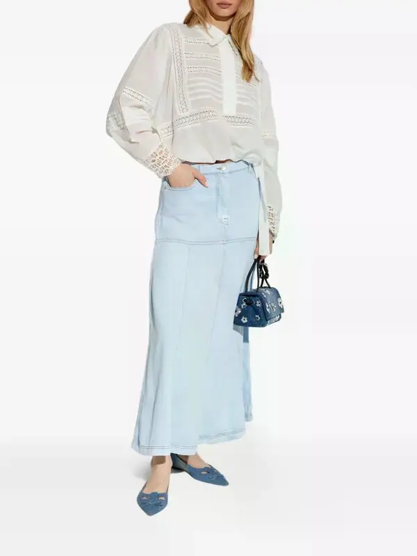 Munthe Tuxya Denim Maxi Skirt