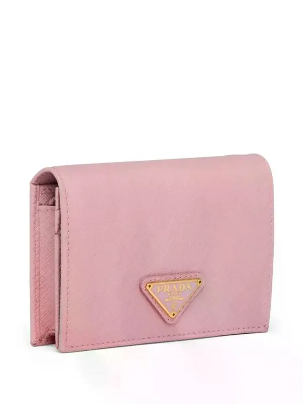 Prada Small Saffiano Leather Wallet - Pink
