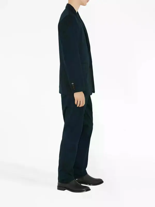 Burberry Tailored Cotton Trousers - Blue