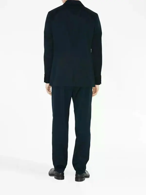 Burberry Tailored Cotton Trousers - Blue