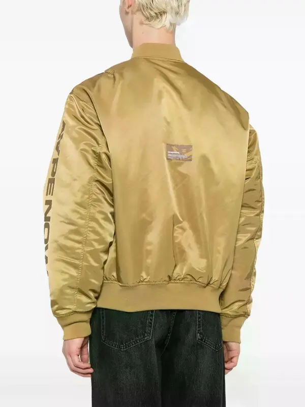 AAPE BY *A BATHING APE Logo-patch Zip-up Bomber Jacket