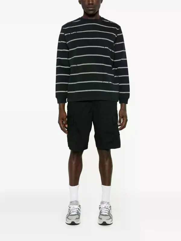 Stone Island Stretch Cotton Tela 'paracadute' Cargo Shorts