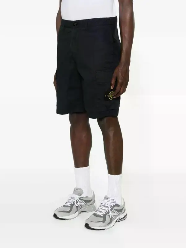 Stone Island Stretch Cotton Tela 'paracadute' Cargo Shorts