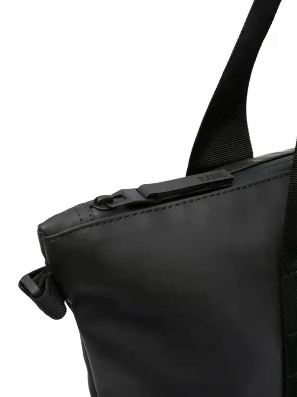 Rains Logo-embossed Mini Tote Bag - Black
