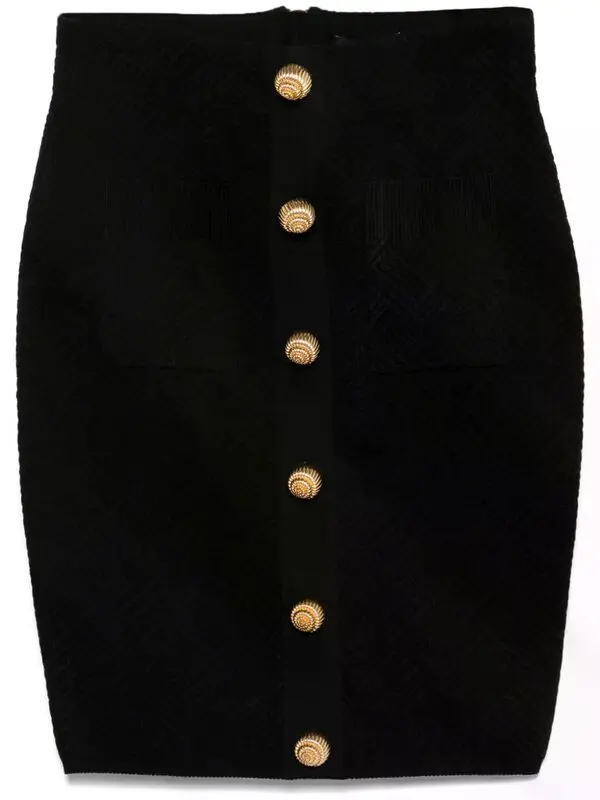 Balmain Button-embellished Mini Skirt