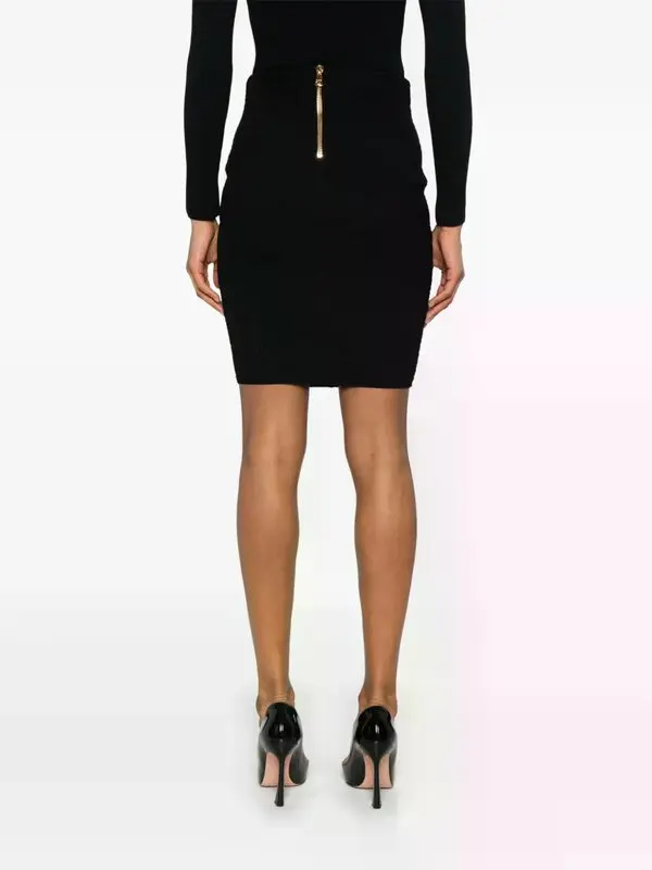 Balmain Button-embellished Mini Skirt