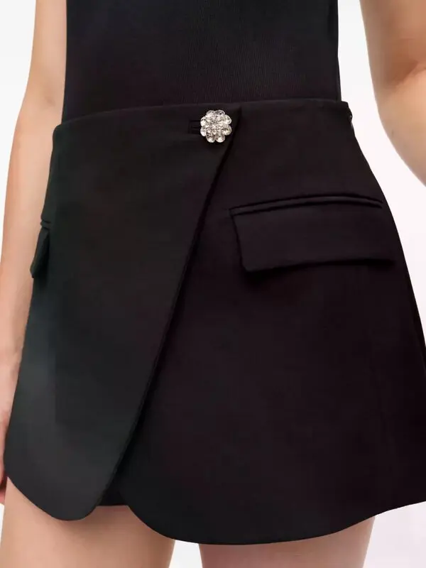 GANNI Draped-panel Shorts