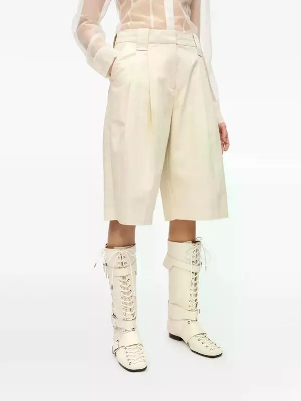 GANNI Pleat-detail Shorts