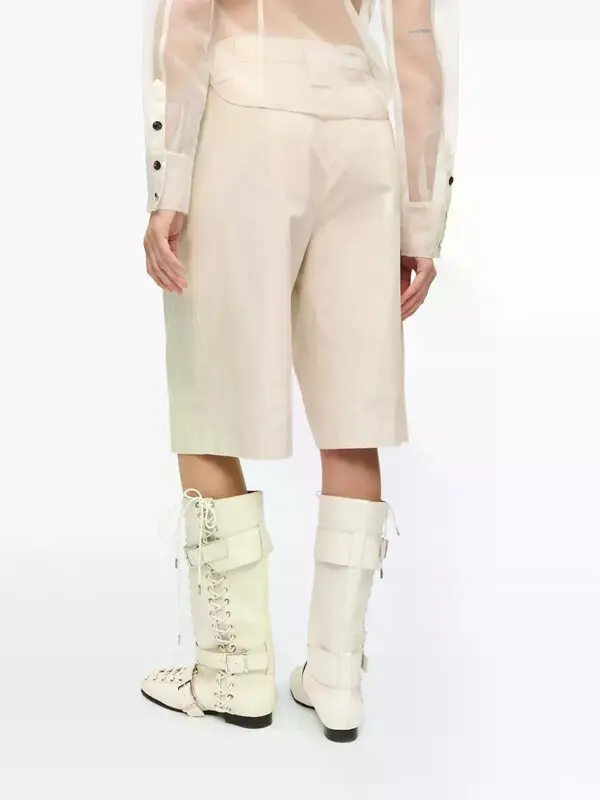 GANNI Pleat-detail Shorts