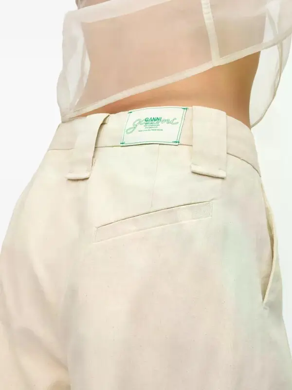 GANNI Pleat-detail Shorts