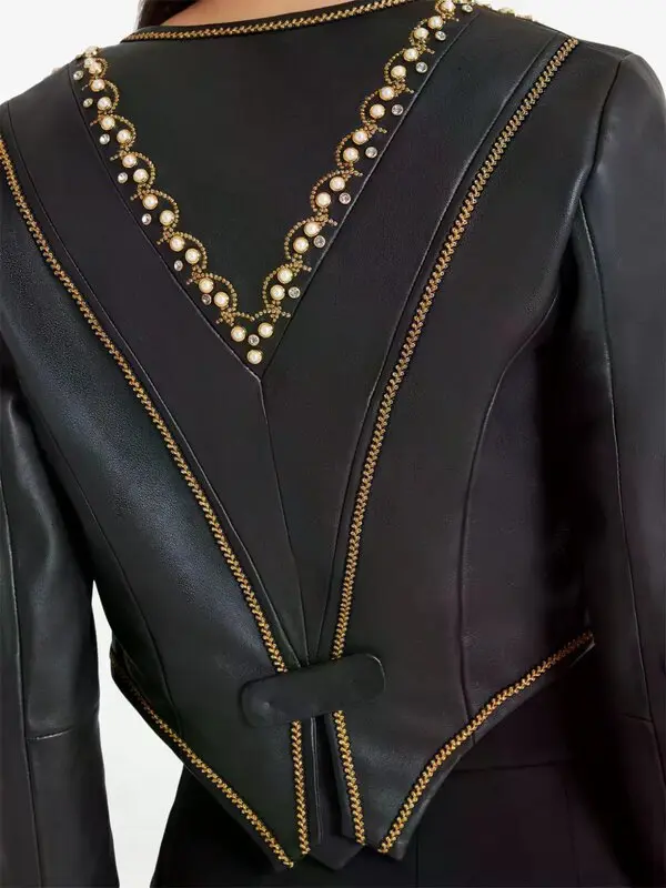 TEMPERLEY LONDON Salerno Embroidered Cropped Jacket