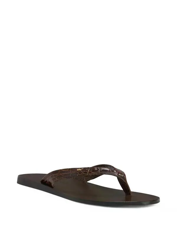 GIUSEPPE ZANOTTI Philemon Leather Sandals - Brown