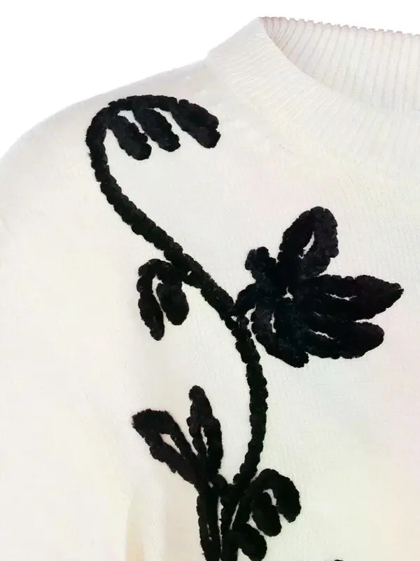 JIL SANDER Embroidered Wool Sweater