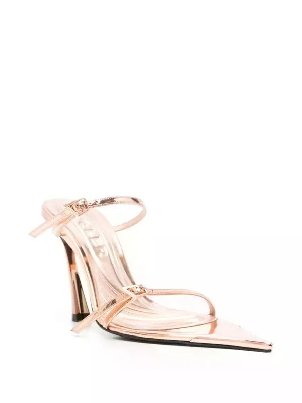 MUGLER 95mm Fang Leather Sandals