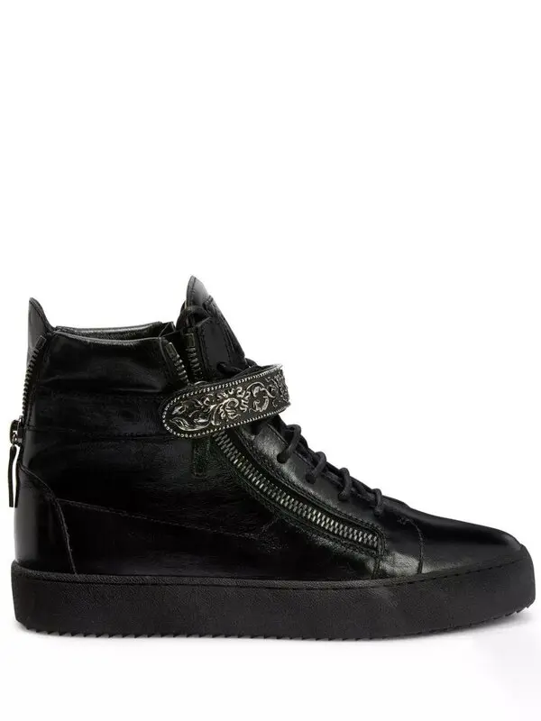 GIUSEPPE ZANOTTI Coby Deluxe Leather Mid-top Sneakers