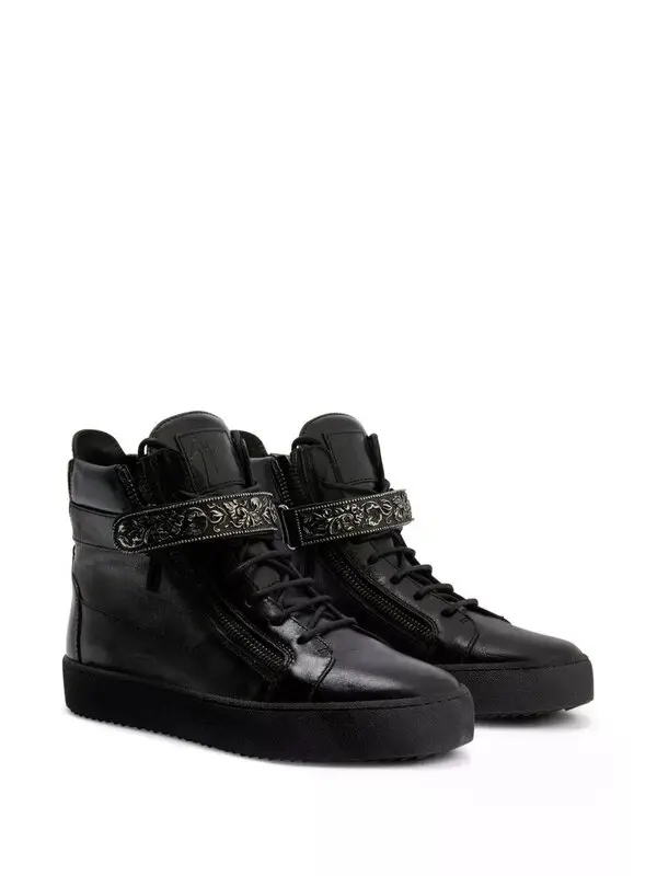 GIUSEPPE ZANOTTI Coby Deluxe Leather Mid-top Sneakers