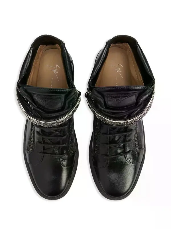 GIUSEPPE ZANOTTI Coby Deluxe Leather Mid-top Sneakers