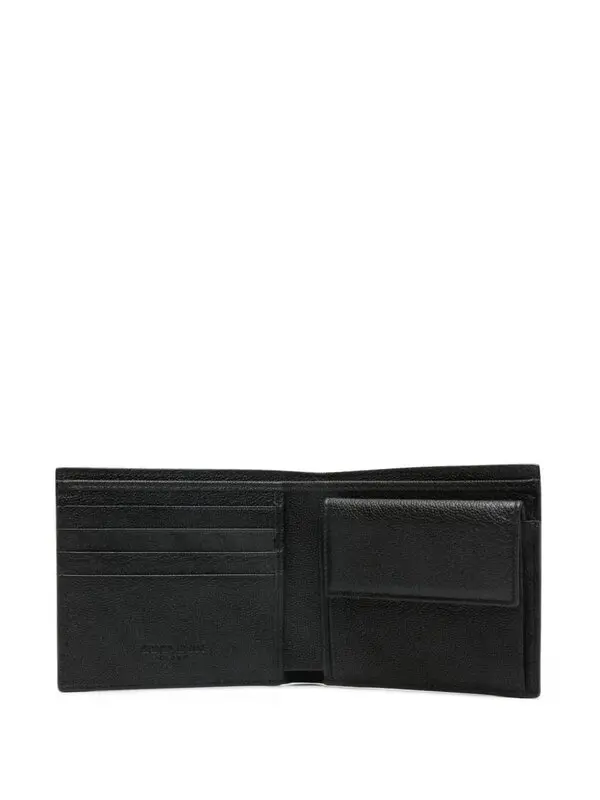 Giorgio Armani Logo-stamp Bi-fold Leather Wallet
