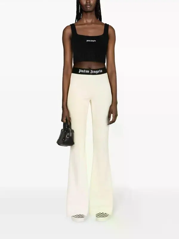 Palm Angels Logo-tape Flared Track Pants