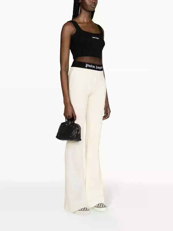 Palm Angels Logo-tape Flared Track Pants