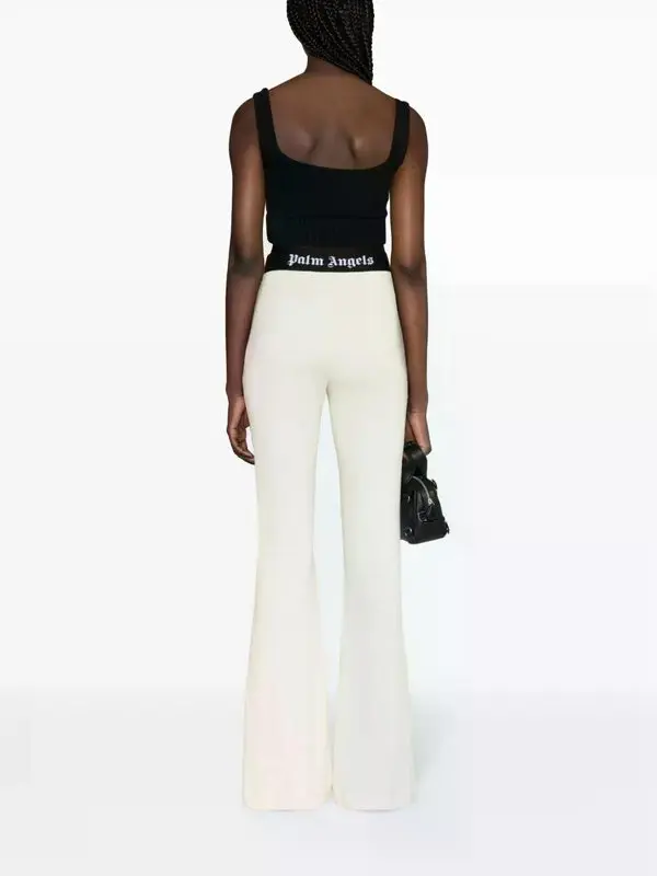 Palm Angels Logo-tape Flared Track Pants