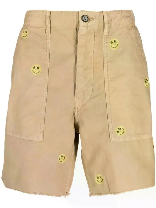 President's Smile-print Shorts - Neutrals