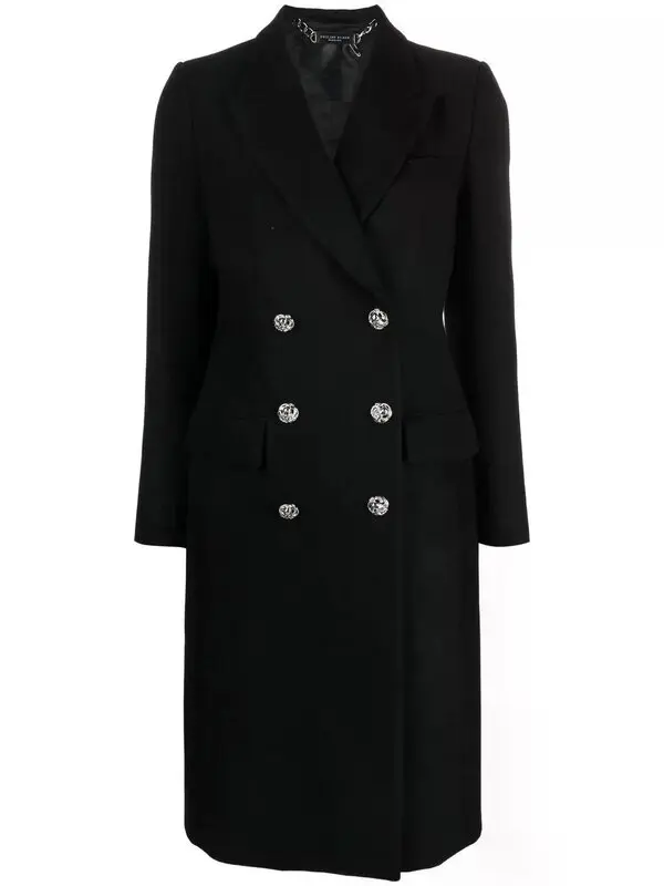 Philipp Plein Double-breasted Mid-length Coat