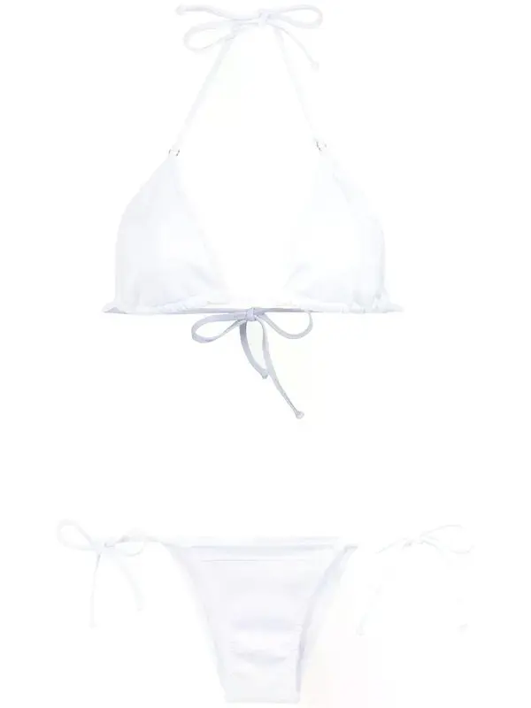 AMIR SLAMA Triangle Bikini Set - White