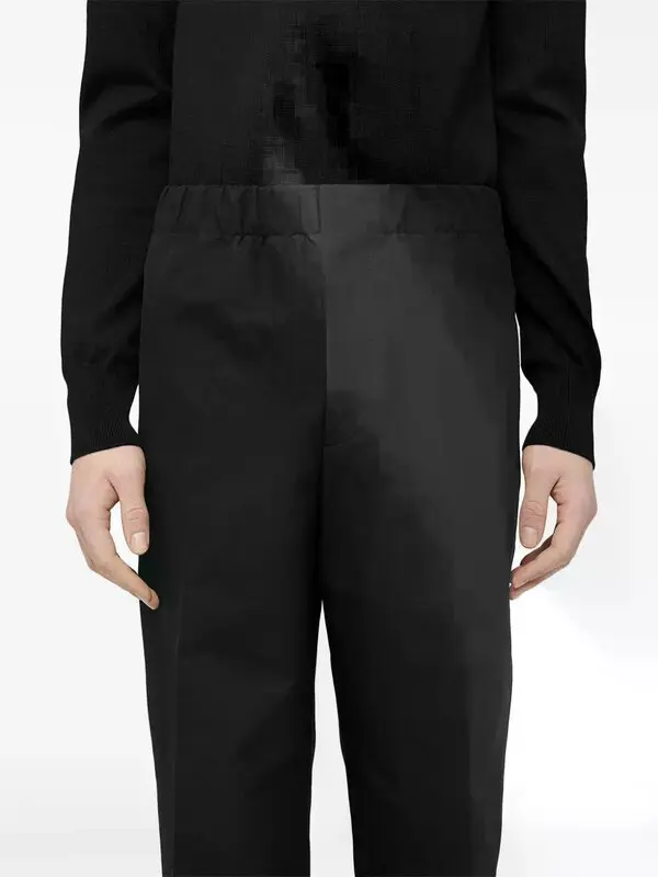 JIL SANDER Elasticated-waistband Cotton Trousers