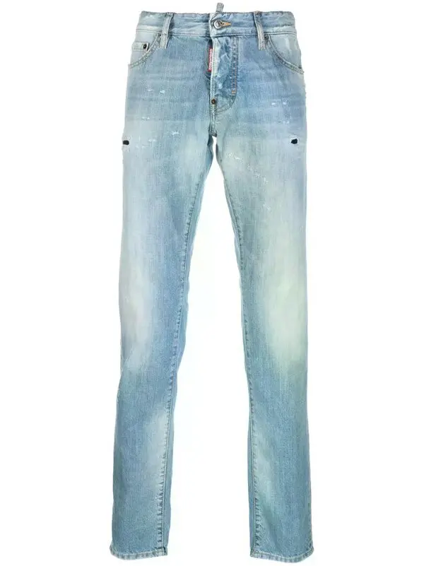 Dsquared2 Low-rise Slim-fit Jeans - Blue