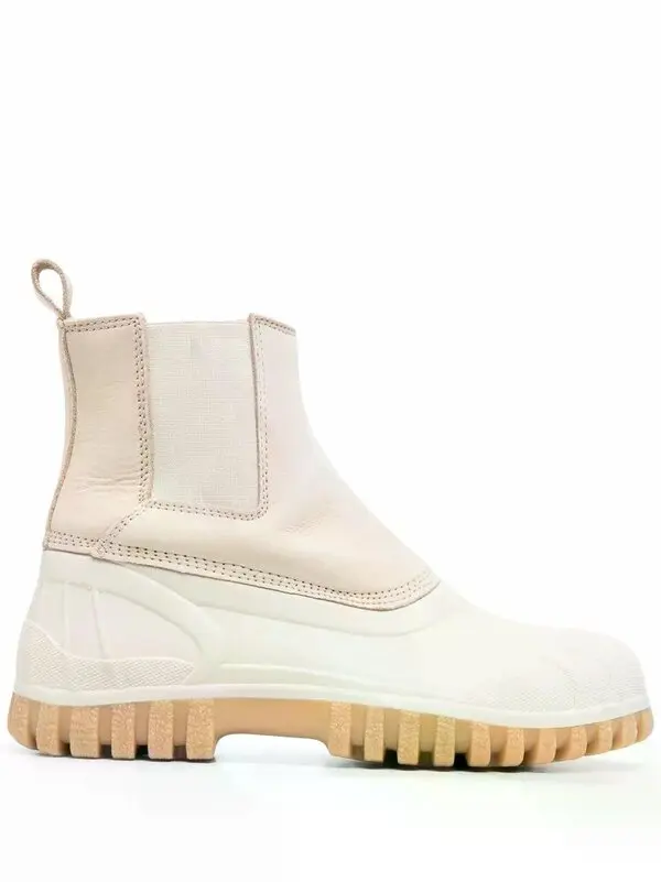 Diemme Leather-panel Chunky Boots - Neutrals