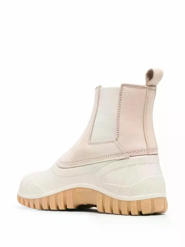 Diemme Leather-panel Chunky Boots - Neutrals