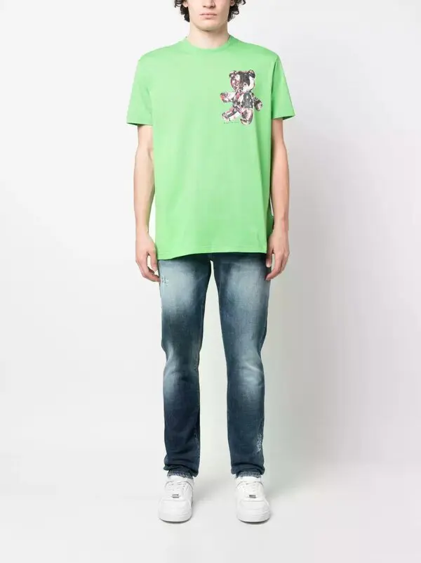 Philipp Plein Logo-patch Straight-leg Jeans