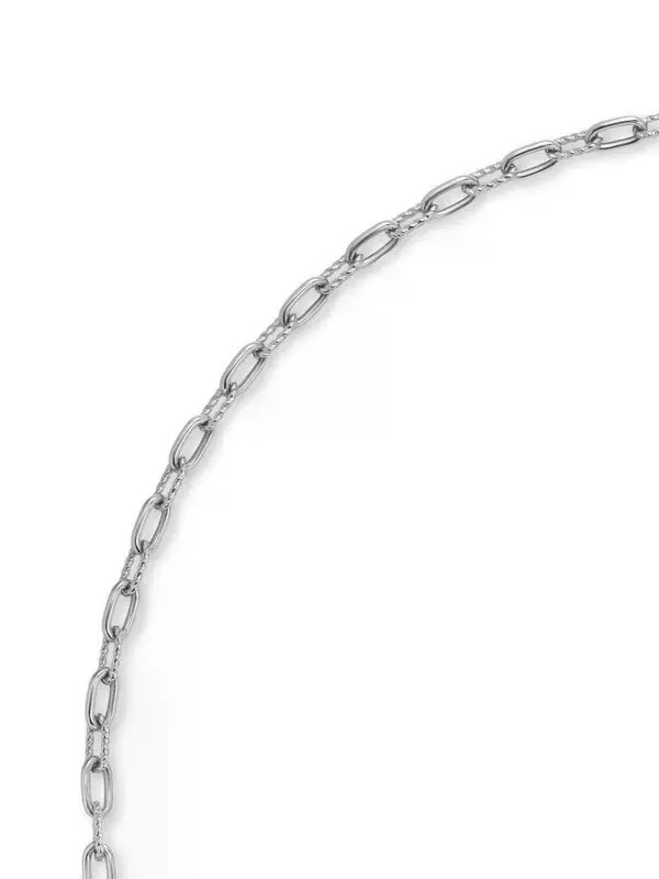 David Yurman Sterling Pave Diamond Madison Necklace