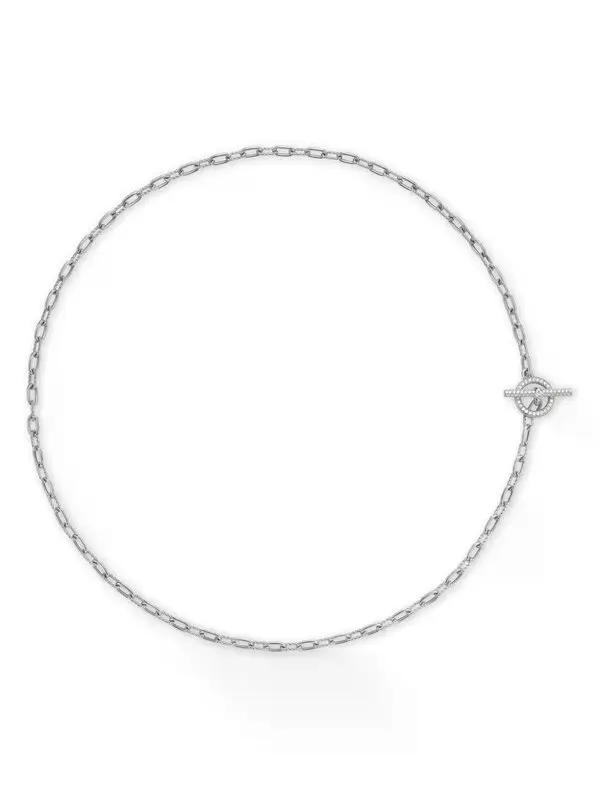 David Yurman Sterling Pave Diamond Madison Necklace