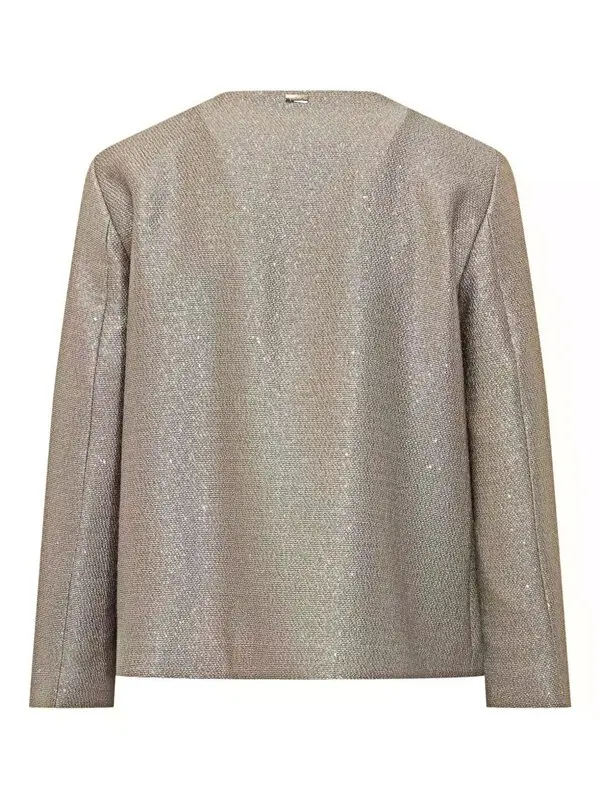 Herno Sequinned Jacket - Brown