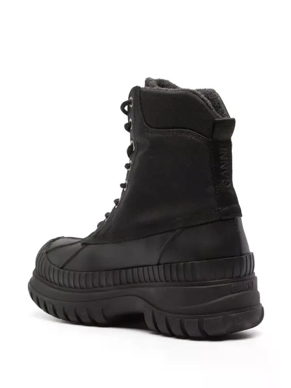 GANNI Lace-up Ankle Boots