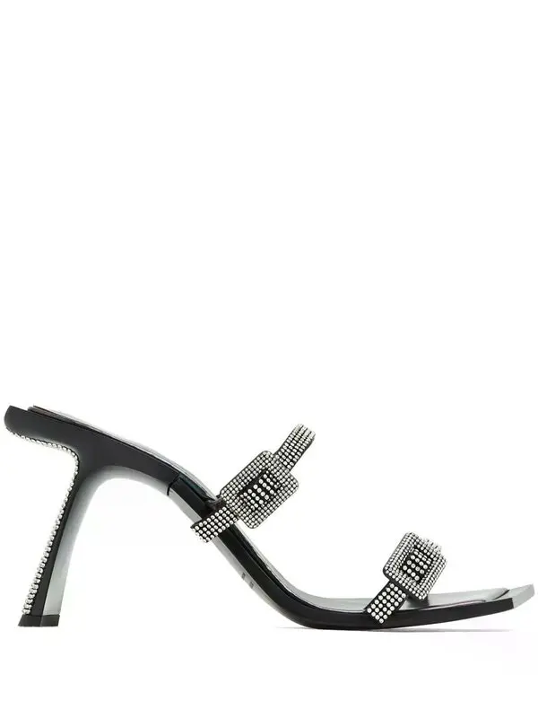 Benedetta Bruzziches Embellished Square Toe Sandals