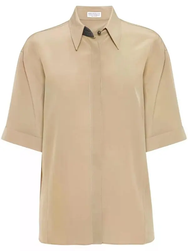 Brunello Cucinelli Crêpe De Chine Shirt