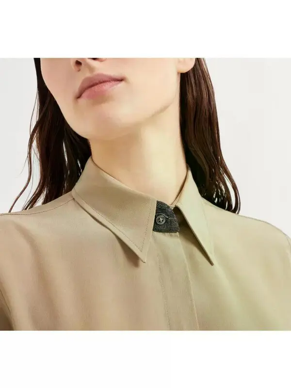 Brunello Cucinelli Crêpe De Chine Shirt