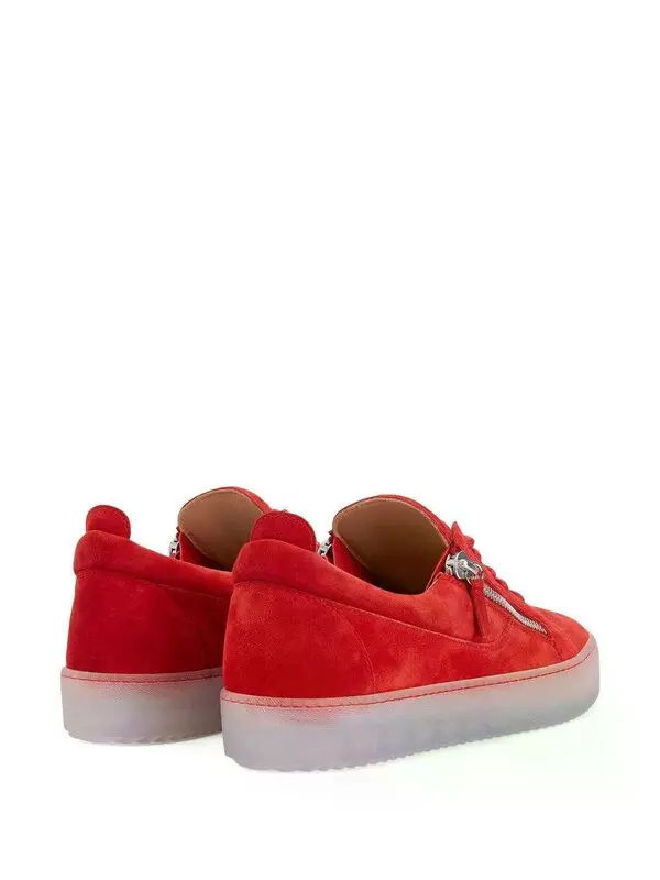 GIUSEPPE ZANOTTI Frankie Double-zip Low-top Sneakers - Red