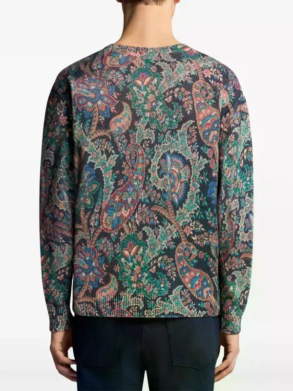 Etro Floral Intarsia-knit Jumper